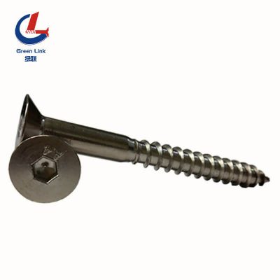 Hex socket CSK wood screw - Hexalobular Socket CSK Head wood Screw