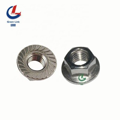 Stainless Steel Flange Nut - Serrated Face Nut, Serrated Flange Nut